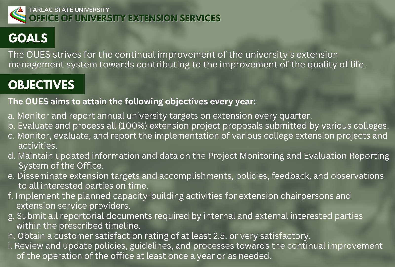 Home - Office of the University Extension Services